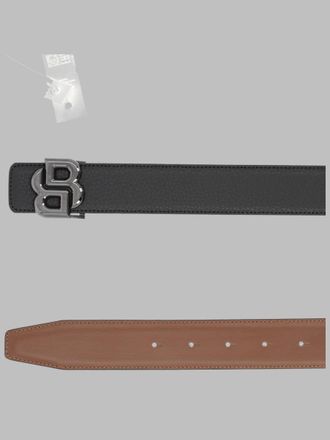 HUGO BOSS Reversible Leather Belt - Black