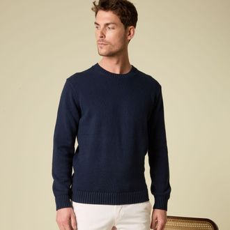 Bexley Calderik - Pull homme bleu marine
