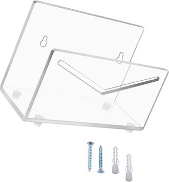Pretyzoom Acryl Briefhalter Transparent Praktischer Brief Posthalter für Schreibtisch Büro Zuhause Leichter Dokumenten Brieforganizer für Briefe Umschläge Akten