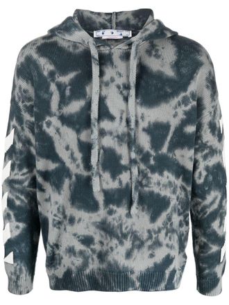 Off-white Hoodie mit Arrows-Motiv - Grau