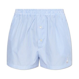 Moschino Lingerie-Stil Shorts - - Shorts - Damen - Blau - S