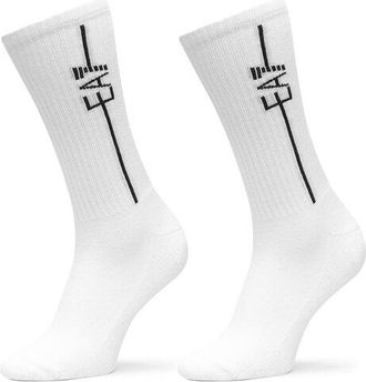 Emporio Armani Lange Socken 246002 CC999 04710 Wei&szlig;