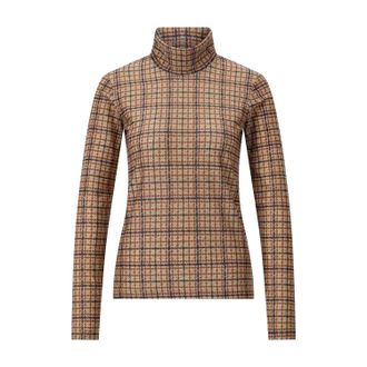 Caliban Slim-Fit Langarmshirt mit Stehkragen