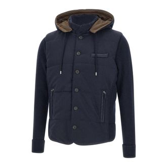 Gran Sasso Dunkelblaue Wolljacke - - Jackets - Herren - Blau - 3XL