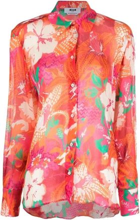 Msgm Msgm, Femme, Blouses et Chemises, Multicolore, Taille: 40 FR Chemises