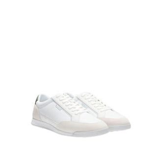 BOSS Baskets basses Nitan txsd pour homme en daim et cuir synth&eacute;tique, taille, Blanc ouvert., 42 EU