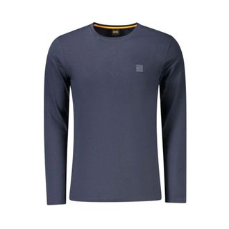 HUGO BOSS T-shirt &agrave; manches longues - Homme - Tops - Bleu - Taille: L