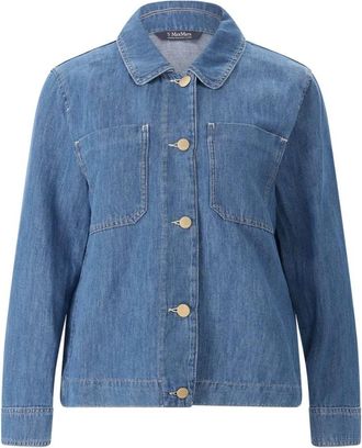 Max Mara Femme, Vestes, Bleu, Taille: 42 FR Denim Vestes
