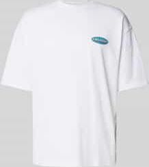 Review Oversized T-Shirt mit Label-Print