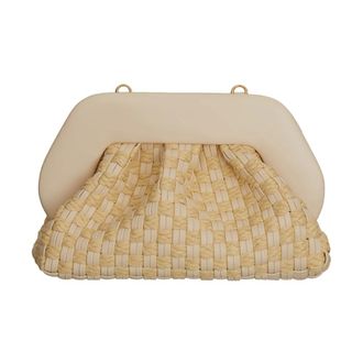 Themoirè Femme, Sacs, Rose, Taille: ONE Size Micro Sac Tissé en Paille