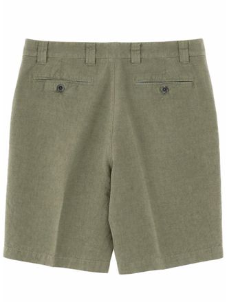 120% Lino Mens Shorts Linen Green