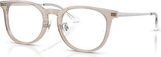 Ray-Ban Rb5453d Optics Silber Fassung Klar Glas Polarisiert 52-20