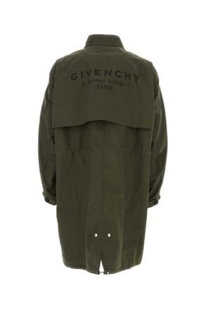 Givenchy Mens Parka Green Cotton Nylon
