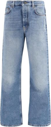 Off-white Jeans Coupe Droite Demi-Fl&egrave;che - Femme - Jeans - Bleu - Taille: W32