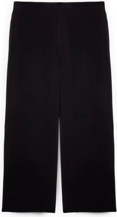 Fiorella Rubino Femme, Pantalons, Noir, Taille: 48 FR Pantalon large en viscose
