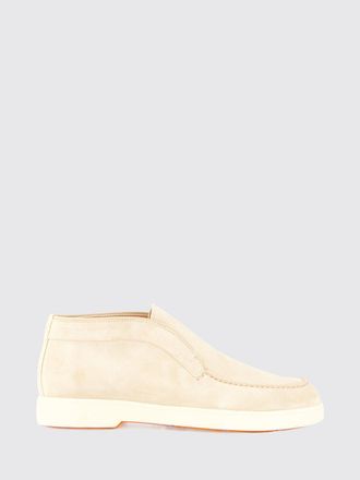 Santoni Chukka-Stiefeletten aus Veloursleder von mit runder Kappe und Gummisohle