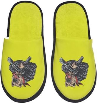 Generic Confortable Pantoufles Hy&egrave;nes arm&eacute;es Chaussures L&eacute;g&egrave;re Chaussons dint&eacute;rieur pour Ext&eacute;rieur Int&eacute;rieur Maison M