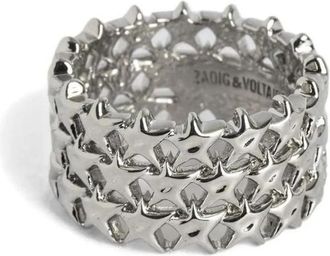 Zadig&Voltaire Femme, Accessoires, Gris, Taille: 50 MM Nova Ring