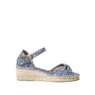 Toni Pons Damen-Espadrille aus Blumenstoff - BILMA-PR Marineblau, 42 EU