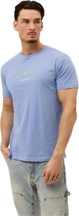 Iceberg Homme, Tops, Bleu, Taille: 2XL T-shirt de baseball