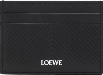 Loewe Homme, Accessoires, Noir, Taille: ONE Size Porte-cartes uni en cuir de veau Classic textur&eacute;