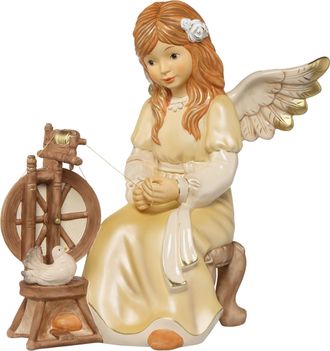 GOEBEL Himmelsboten Märchenhaftes Spinnrad - Engel