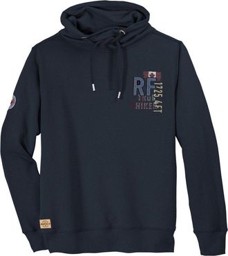 Redfield Sweater Redfield Übergrößen Sweater Schlauchkragen nachtblau