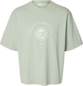 Selected T-shirt imprim&eacute; en coton