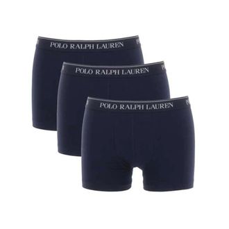Polo Ralph Lauren Homme, Sous-v&ecirc;tements, Bleu, Taille: S Pack de Boxers en Coton Bleu