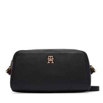 Tommy Hilfiger Handtasche Tommy Hilfiger Th Grace Camera Bag AW0AW18863 Schwarz