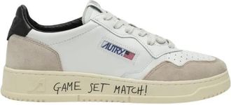 Autry Low-Top Sneaker - Medalist Low Sneakers In White Leather And Suede W - Gr. 37 (EU) - in Bunt - f&uuml;r Damen