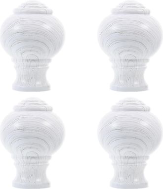 OSALADI 4st&uuml;cke Endstopfen F&uuml;r Gardinenstangen Aus Kunststoff Passend F&uuml;r Vorhangstangen F&uuml;r Wohnzimmer Esszimmer Schlafzimmer Und Mehr