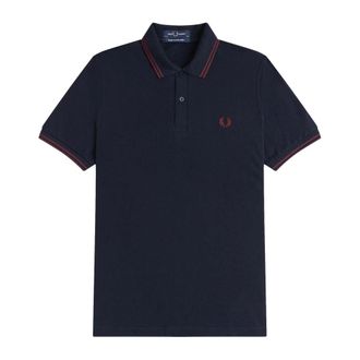 Fred Perry M12 Polo - - Tops - Herren - Blau - 4XS