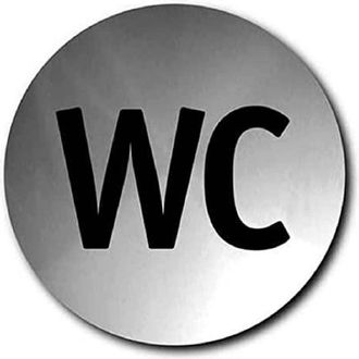 Blomus 68151 Türschild WC Signo