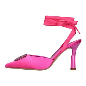 Emanuelle Vee Satin Slingback Pumps - - Shoes - Damen - Rosa - 40 EU