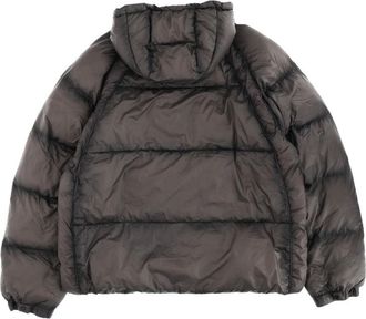 Represent Logo-Embroidered Polyamide Down Jacket - Black