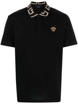 Versace Polo Greca &agrave; manches courtes