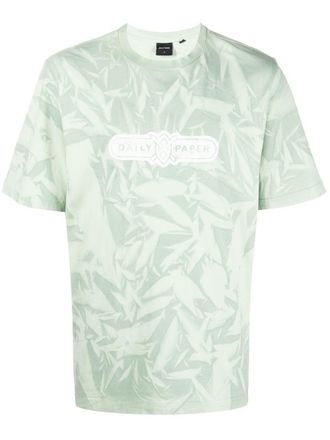 Daily Paper Clothing Menef T-Shirt mit Knitteroptik - Gr&uuml;n
