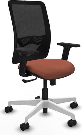 Piqueras y Crespo Computerstuhl mit R&auml;dern Zulema mit 2D-Armen, h&ouml;henverstellbare Lendenwirbelst&uuml;tze, ausgestattet mit Sincro 3-Positionen und Schneideschaum, Schwarz/B