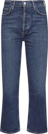 A Gold E Femme, Jeans, Bleu, Taille: W27 Vintage Denim Straight Leg Jeans