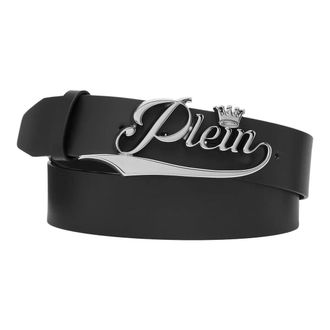Philipp Plein G&uuml;rtel - G&uuml;rtel King Plein - Gr. 100 - in Schwarz - f&uuml;r Damen