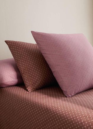 Mango Taie doreiller enfant coton &agrave; pois 60x60 cm rose - Home - 60x60cm - MANGO HOME