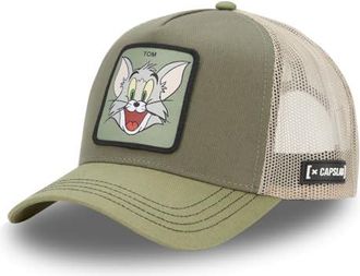 Capslab Casquette Homme & Femme Tom et Jerry, Casquette Trucker, Ajustable par Snapback TU