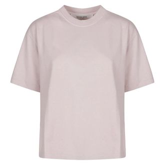 Golden Goose Femme, Tops, Rose, Taille: 38 FR T-shirt &agrave; application