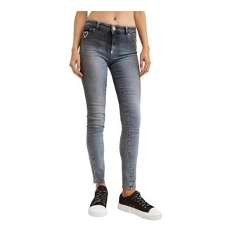 Philipp Plein Femme, Jeans, Gris, Taille: W27 Jeggings Gris Coeur Coupe Skinny
