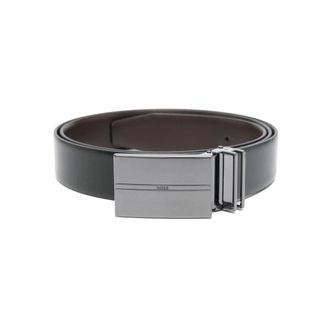 HUGO BOSS Homme, Accessoires, Noir, Taille: ONE Size Ceinture r&eacute;versible en cuir italien avec boucles interchangeables