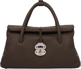 Zanellato Femme, Sacs, Brun, Taille: ONE Size Sac Postina &agrave; poign&eacute;e sup&eacute;rieure