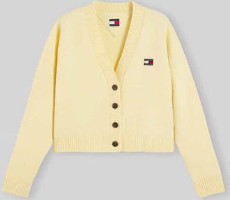 Tommy Jeans Relaxed Fit Strickjacke mit Alpaka- und Woll-Anteil