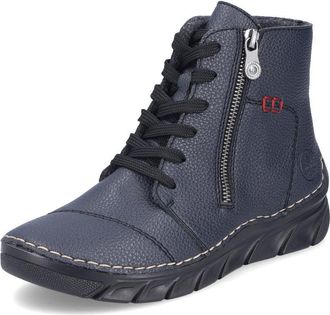 Rieker Damen Klassische Stiefeletten 55034, Frauen Stiefeletten,Kurzstiefel,uebergangsschuhe,uebergangsstiefel,Boots,Stiefel,blau (14),40 EU / 6.5 UK