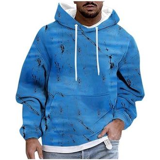Generic Sweat &agrave; capuche pour homme - Pull &agrave; capuche - Cordon de serrage - T-shirt &agrave; manches longues - D&eacute;contract&eacute; - Confortable - Doux - T-shirt dext&eacute;rieur im